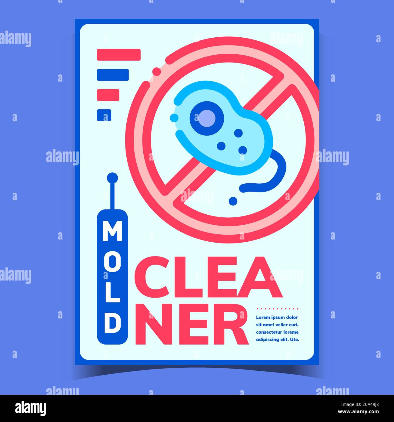Mold Cleaner Creative Advertising Poster Vector Stock Vector Image ...