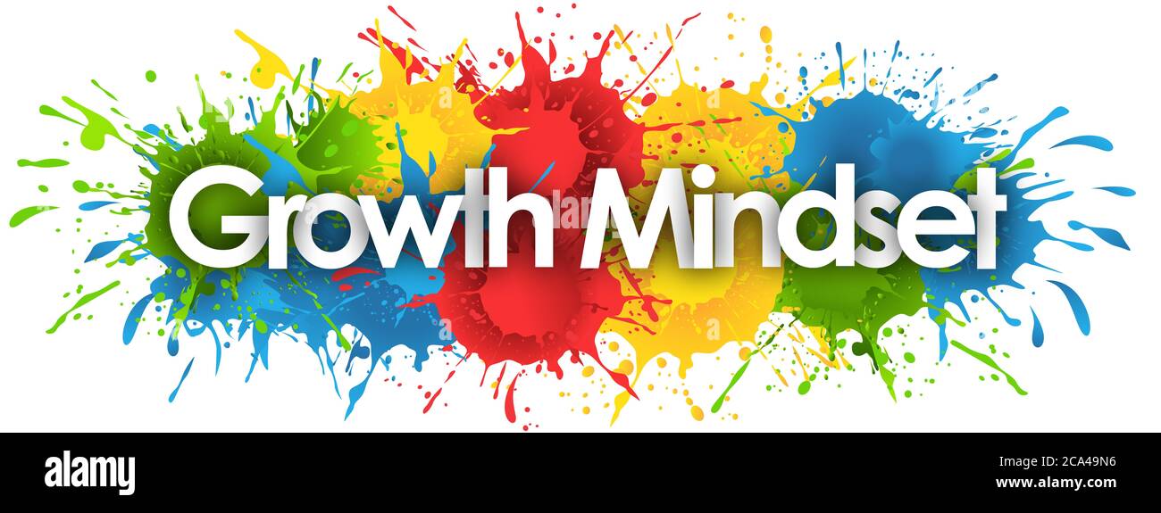 Growth Mindset in splash’s background Stock Photo - Alamy