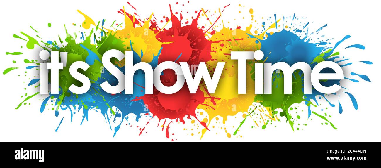 it's show time in splash’s background Stock Photo - Alamy
