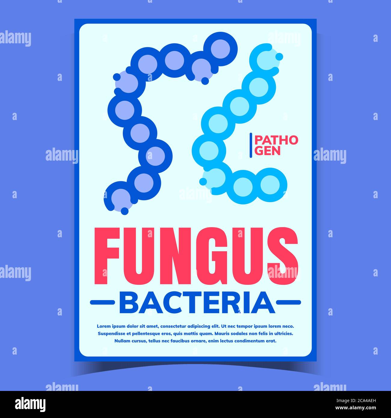 Fungus Bacteria Creative Advertising Banner Vector Stock Vector Image ...