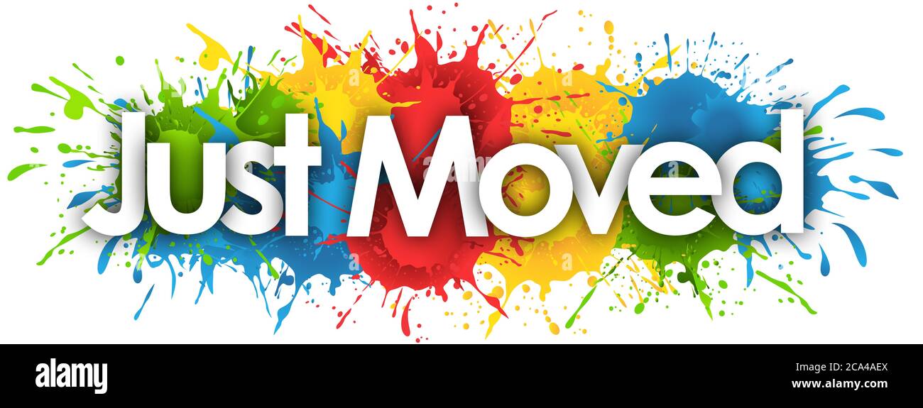 Just moved in splash’s background Stock Photo - Alamy