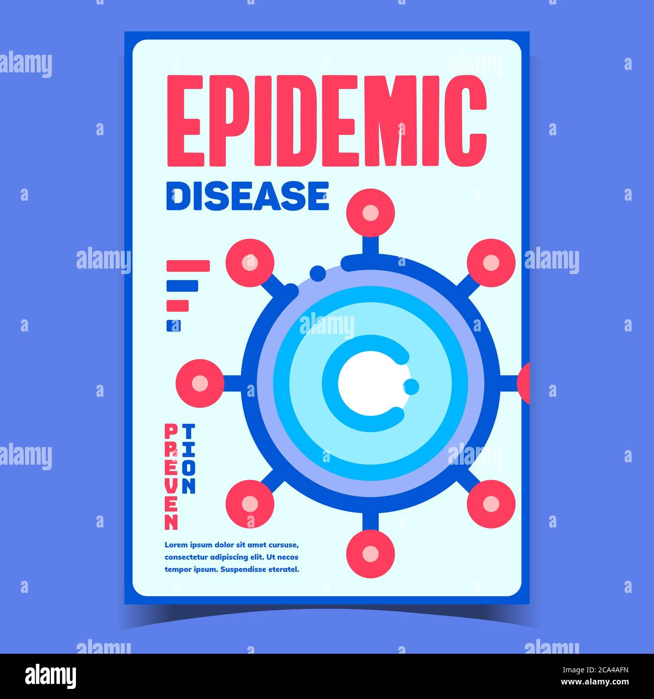 Epidemic Disease Creative Advertise Banner Vector Stock Vector Image ...