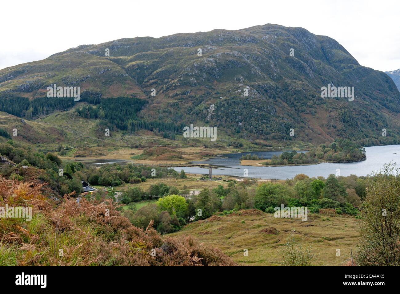 Lake Loch Shiel in Glenfinnan Valley, Scottish Highland, UK Stock Photo ...