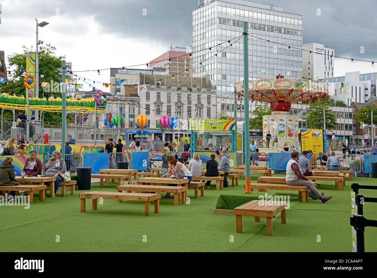 Summer event in Nottingham Centre Stock Photo - Alamy