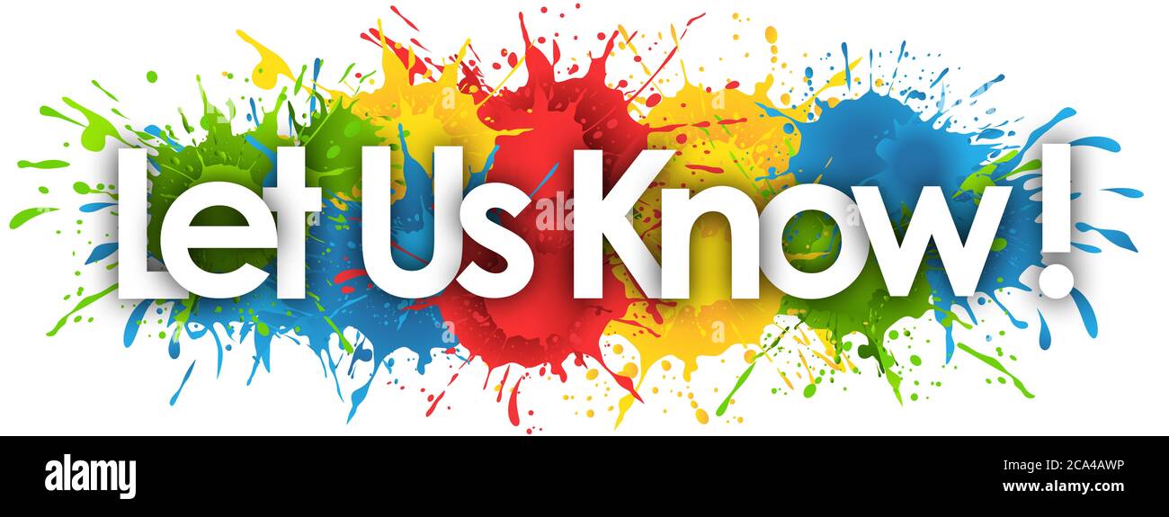 Let know Cut Out Stock Images & Pictures - Alamy