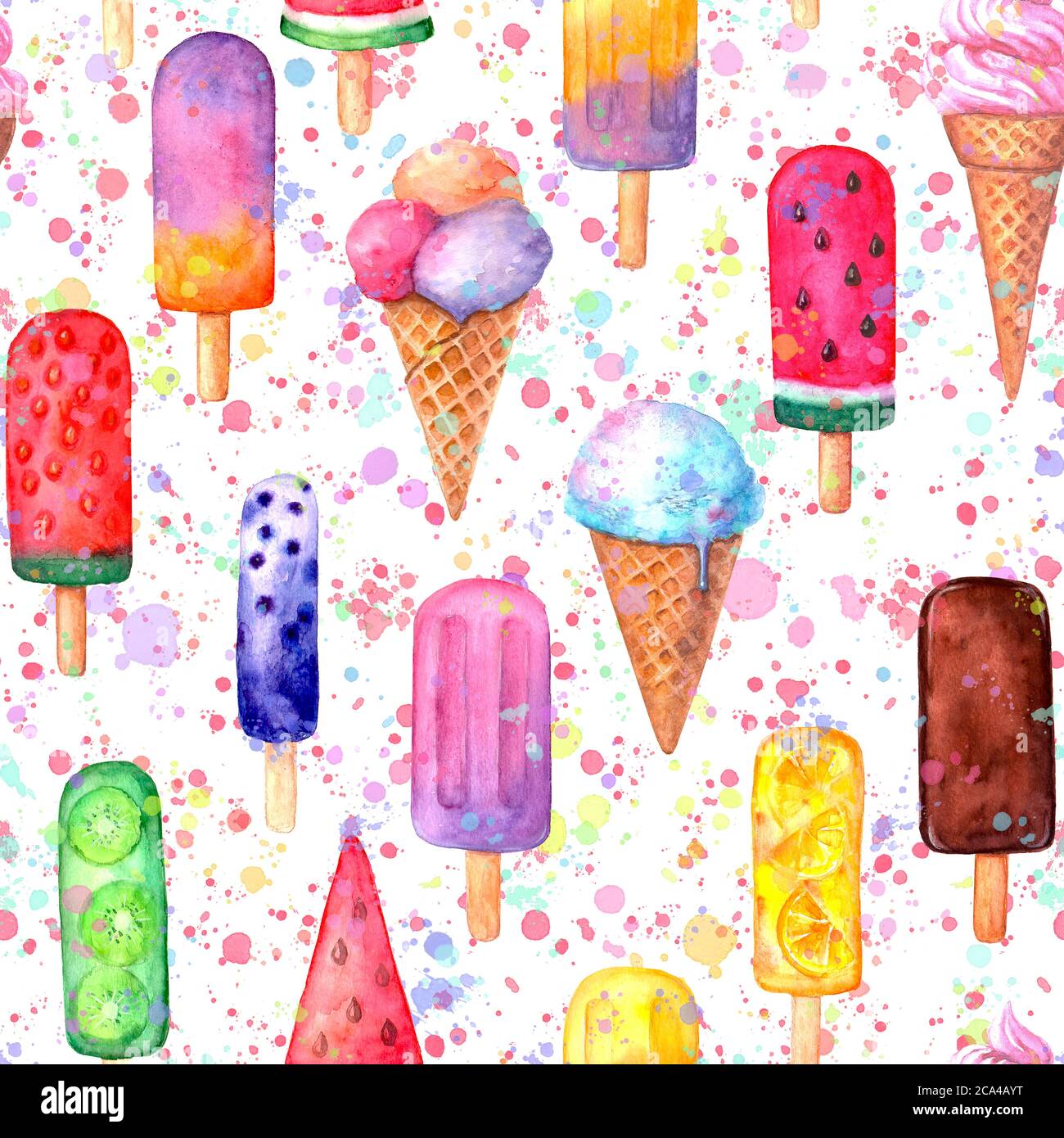 Seamless Ice Cream Texture