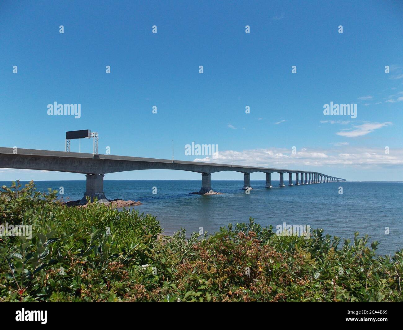 Confederation bridge canada longest bridge hi-res stock photography and ...