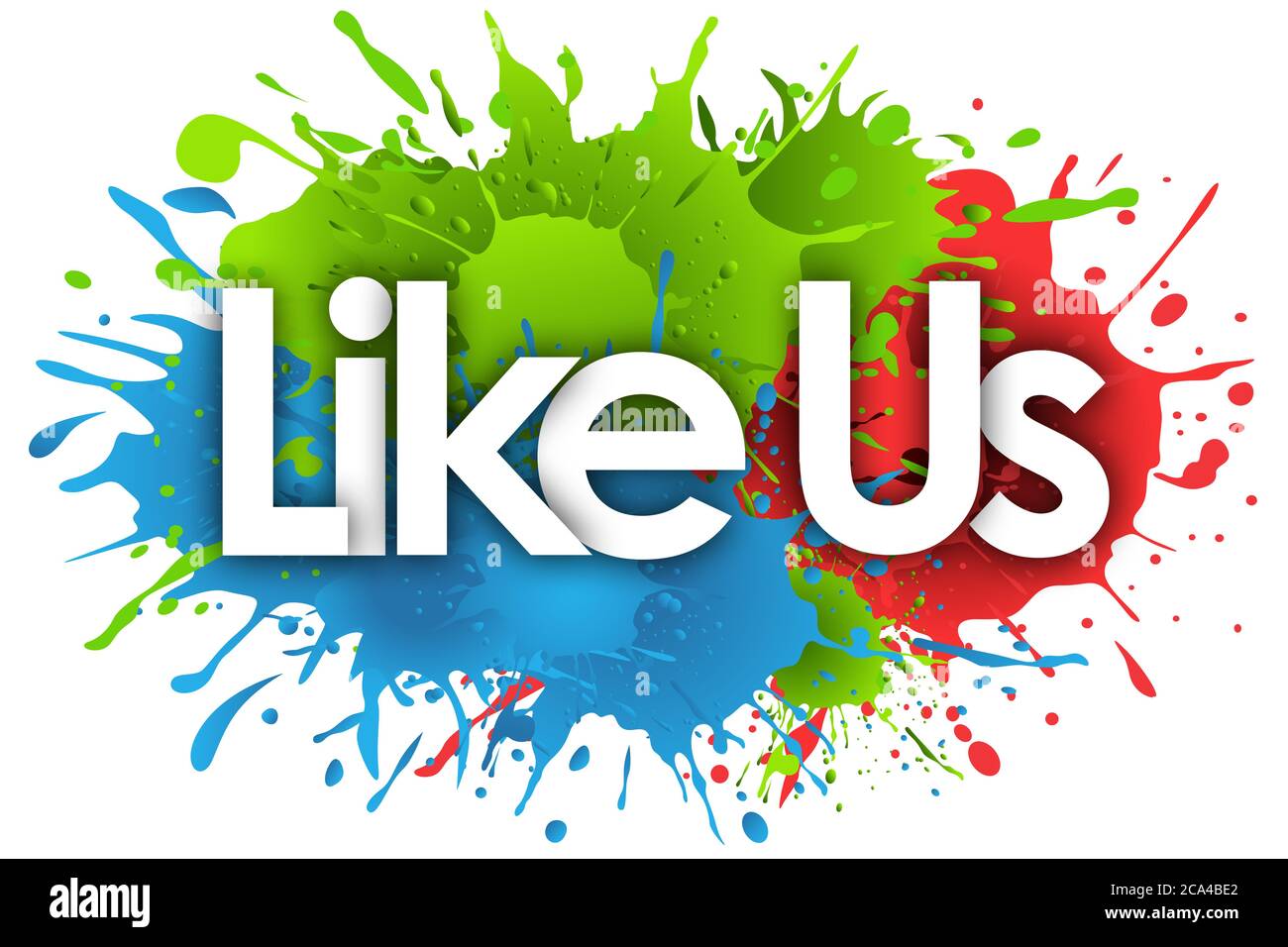 like us in splash’s background Stock Photo - Alamy