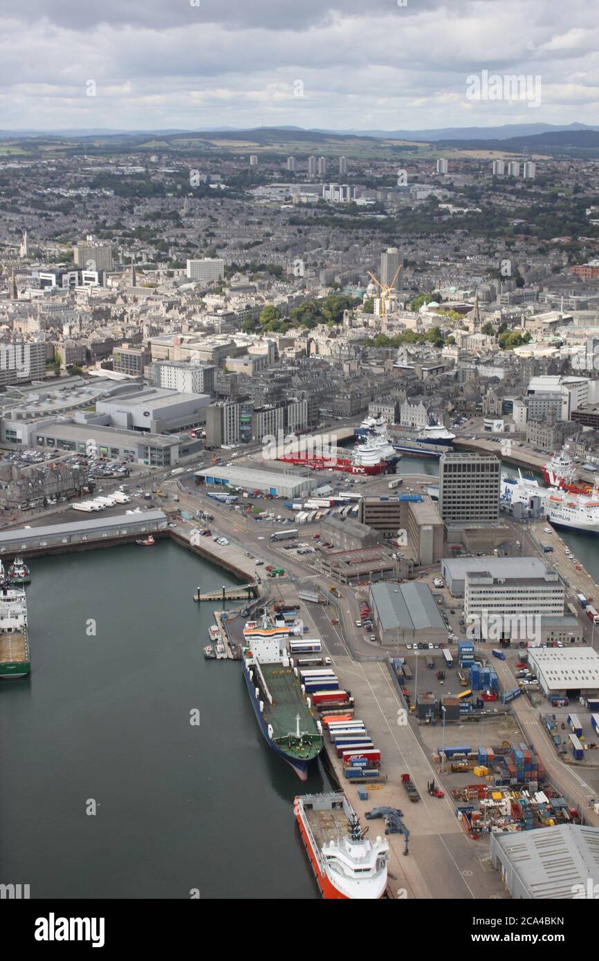 Aerial photo of aberdeen hi-res stock photography and images - Alamy