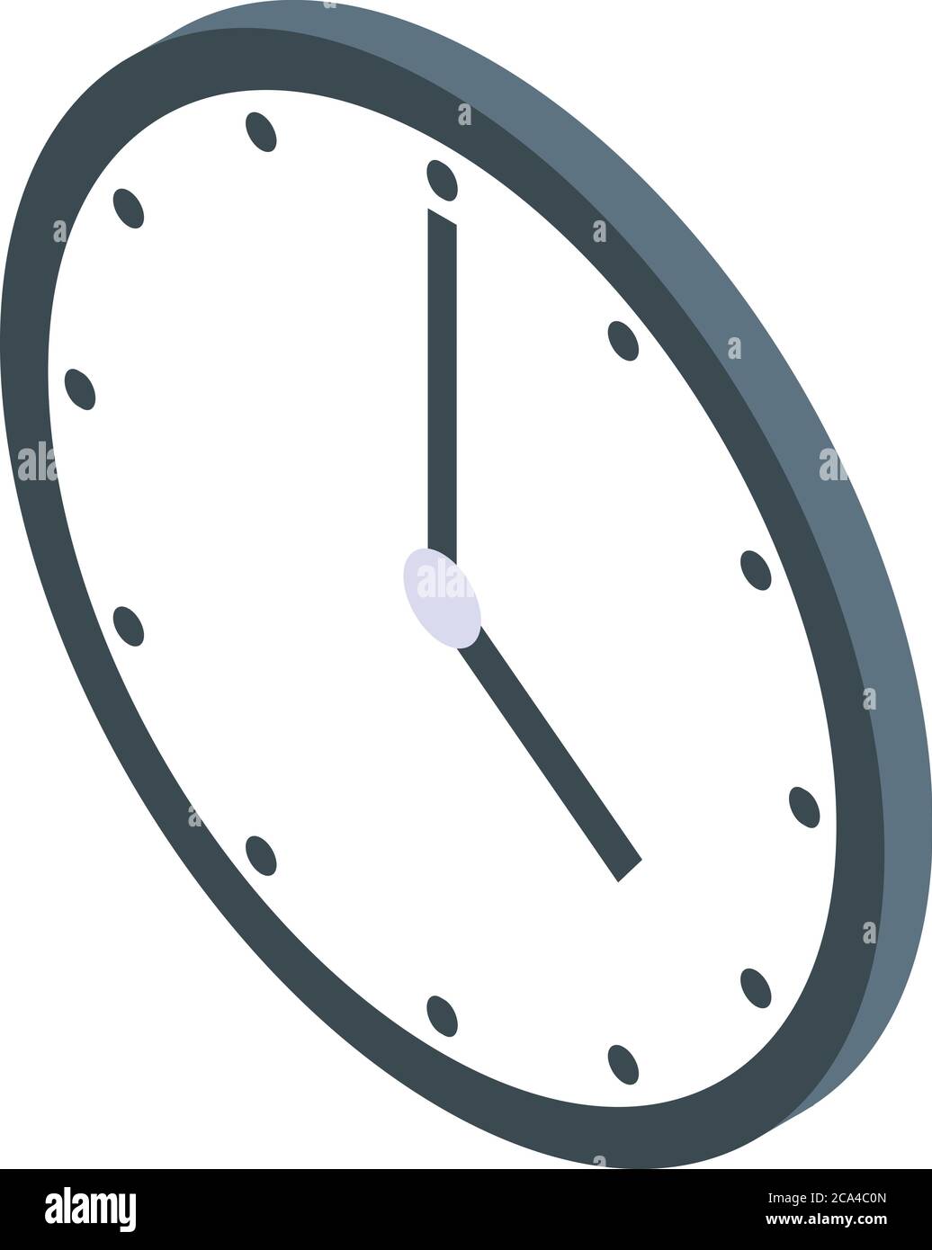 Clock operating system icon, isometric style Stock Vector Image & Art ...