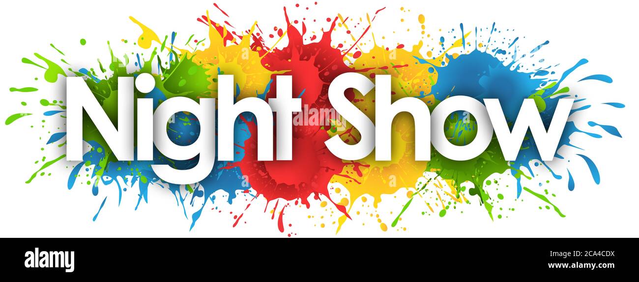 Night Show in splash’s background Stock Photo - Alamy