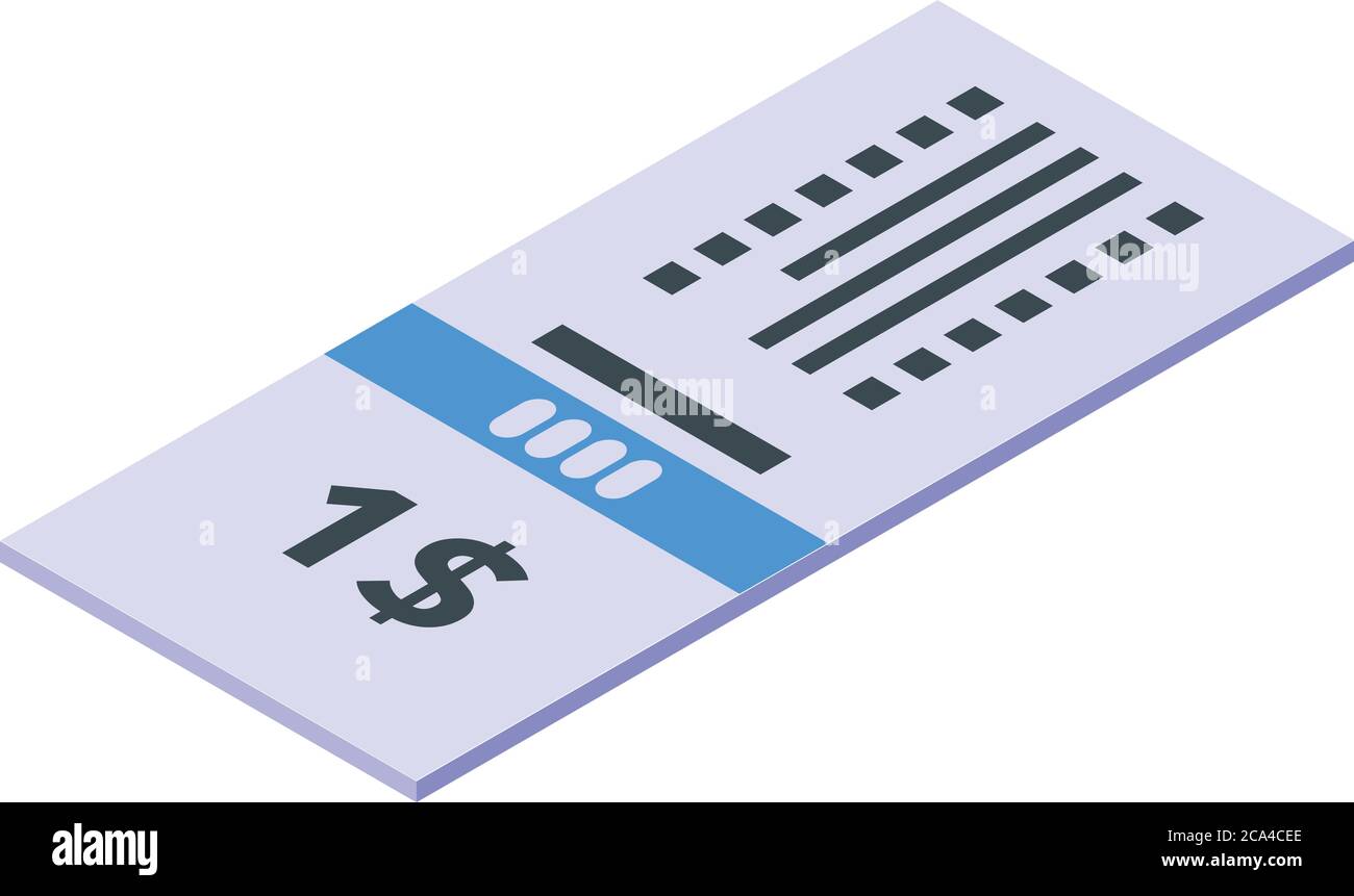 Control bus ticket icon, isometric style Stock Vector Image & Art - Alamy