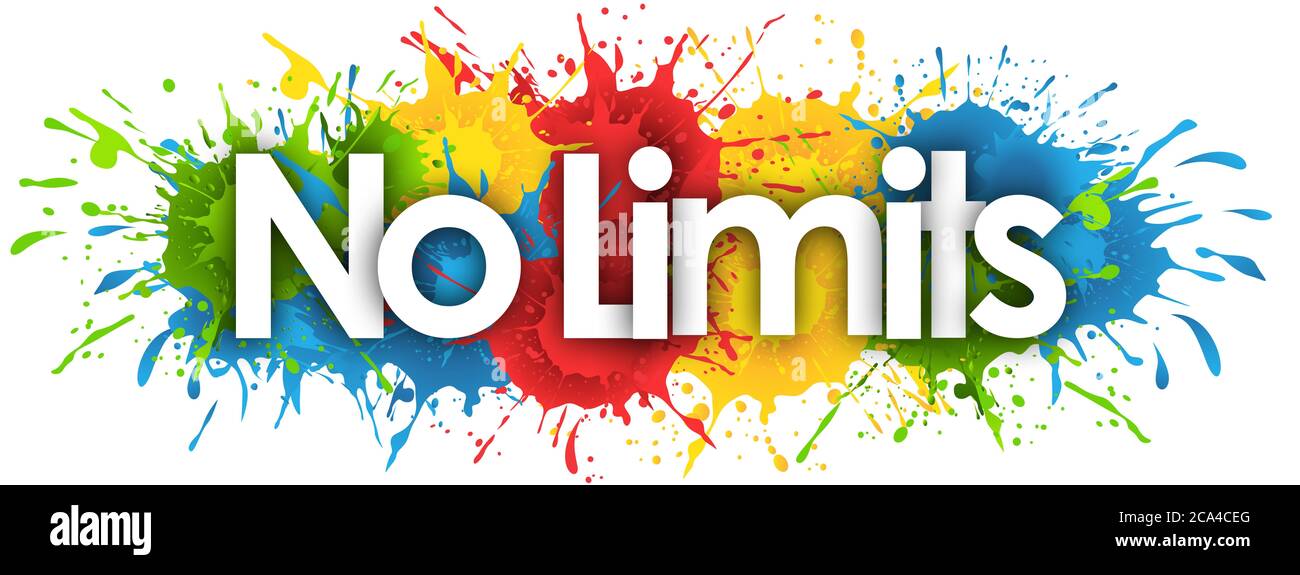 No Limits in splash’s background Stock Photo - Alamy