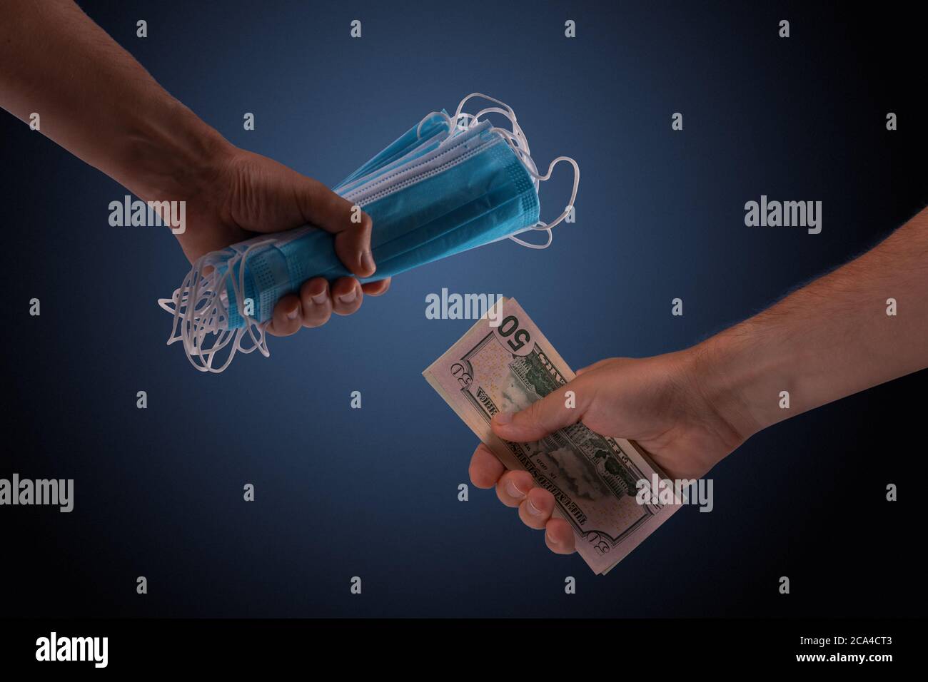 Sell - buy medical face mask concept Stock Photo - Alamy