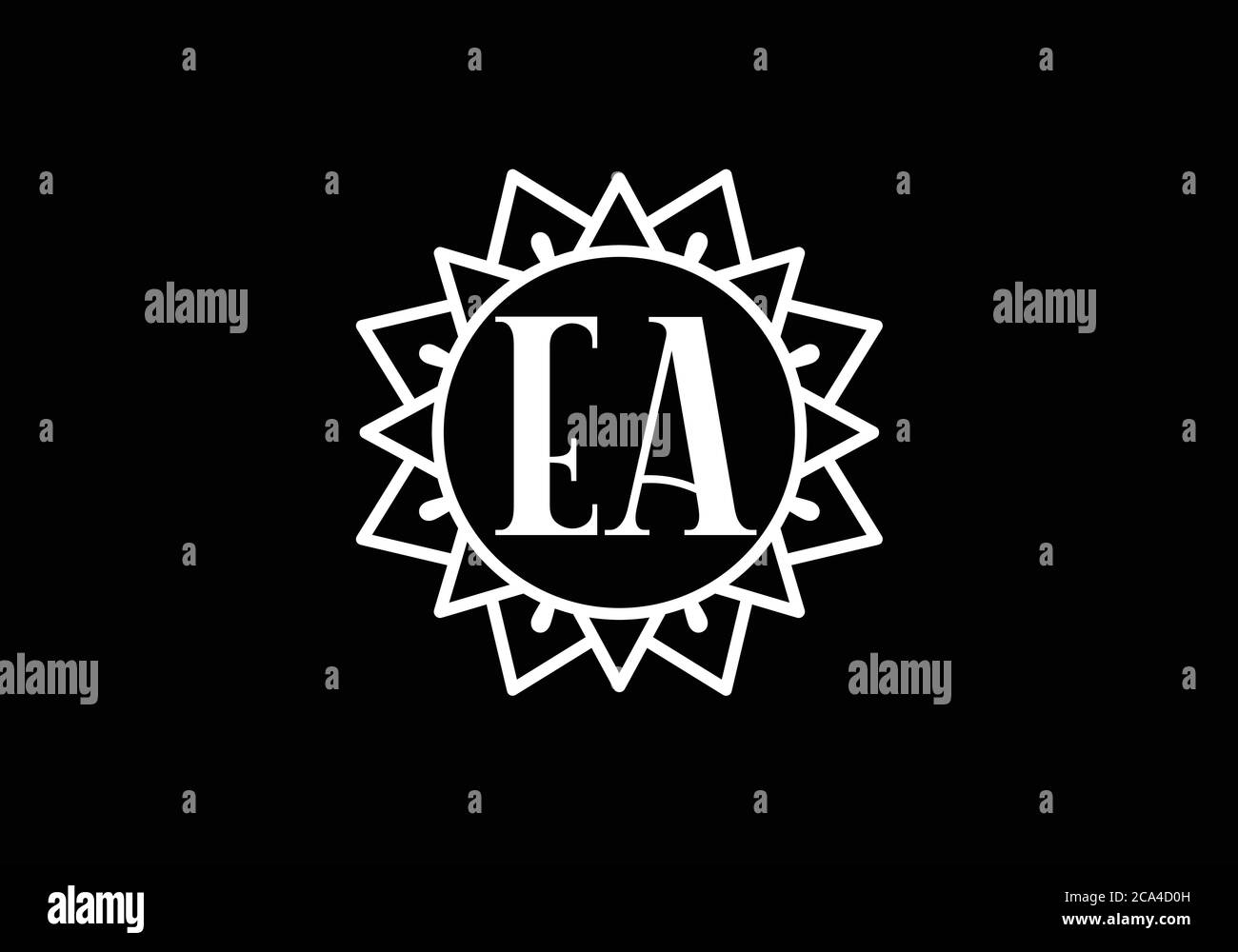 E A Initial Letter Logo design, Graphic Alphabet Symbol for Corporate ...