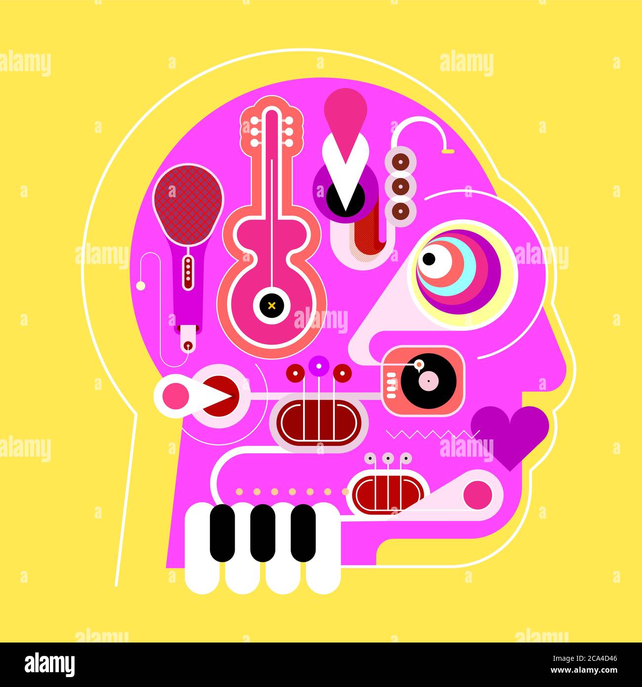 Vibrant music design Stock Vector Images - Alamy