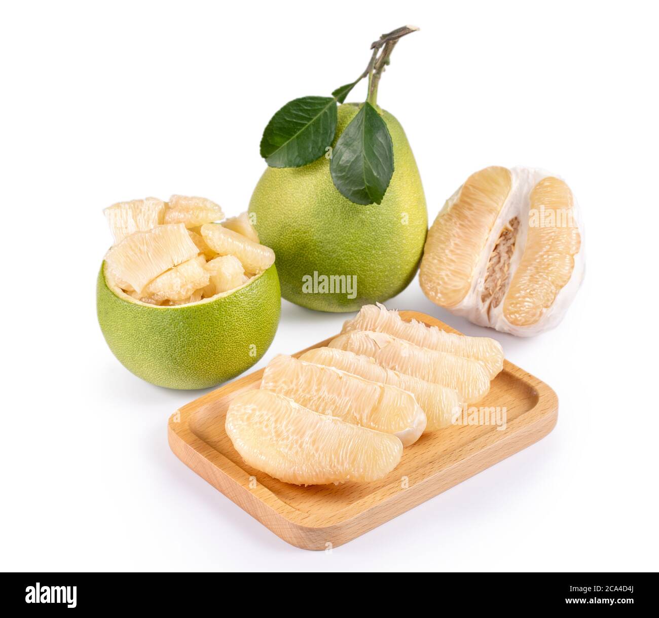 Fresh pomelo, pummelo, grapefruit, shaddock isolated on white ...