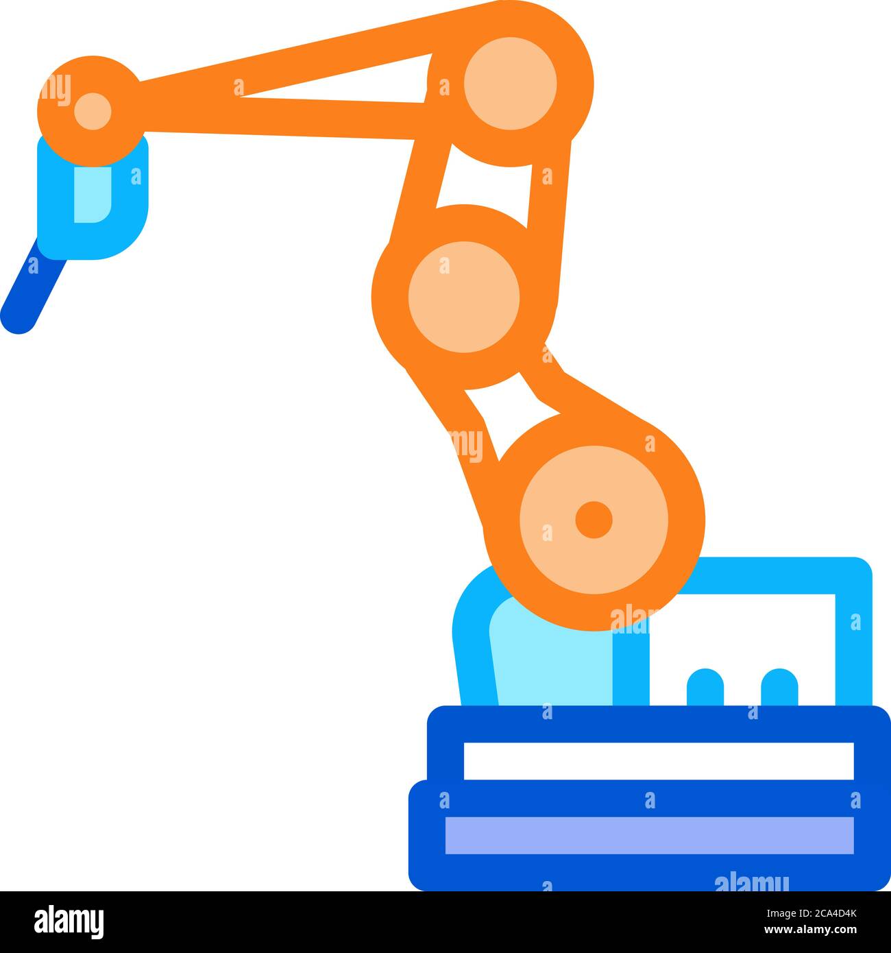 manufacturing robotic arm icon vector outline illustration Stock Vector Image & Art - Alamy