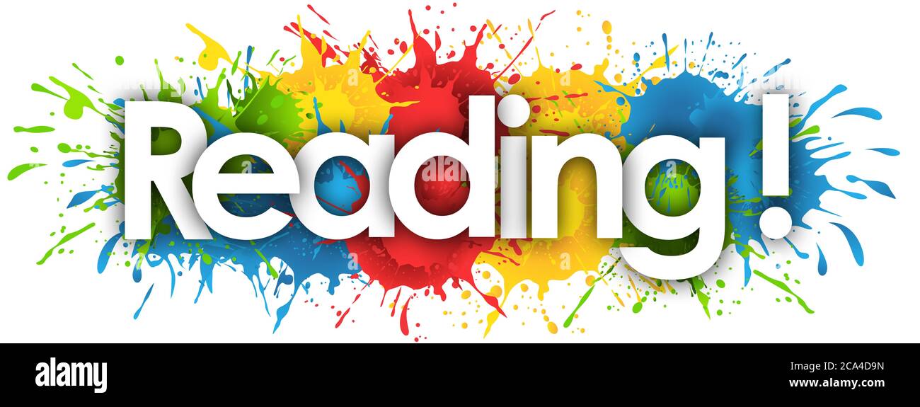 Reading in splash’s background Stock Photo - Alamy