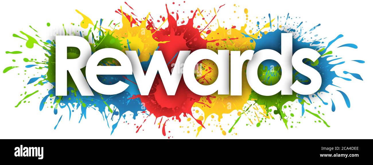 Rewards in splash’s background Stock Photo - Alamy