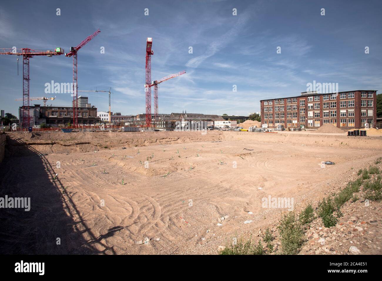 construction site of the COLOGNEO quarter on a partial area of the ...