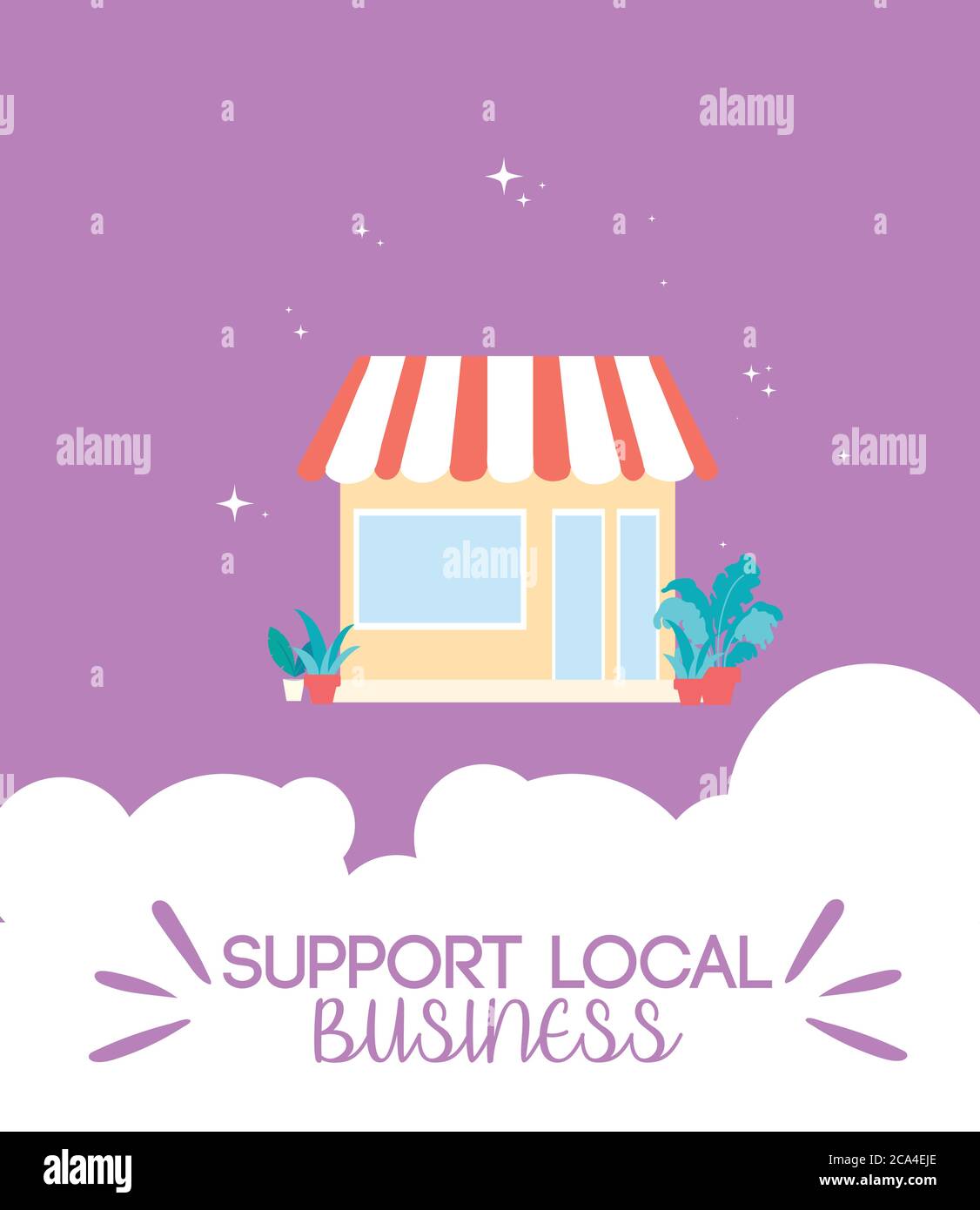 support local businesses and their sales vector illustration design ...