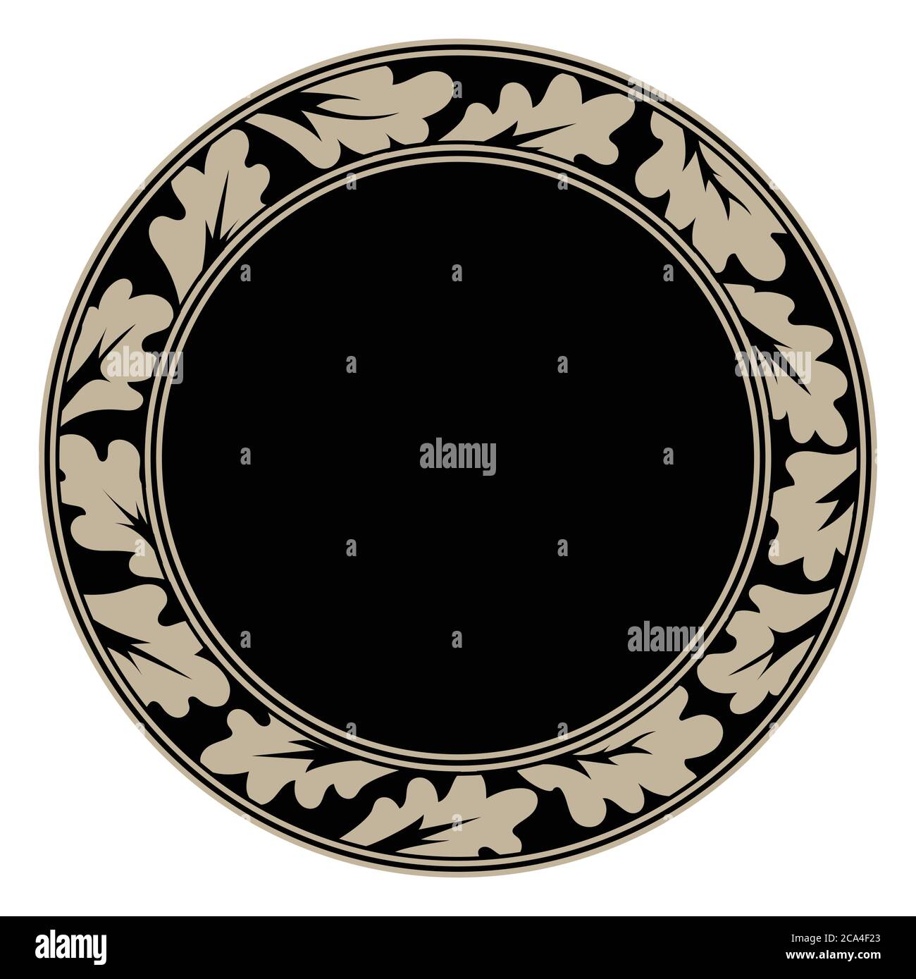 Autumn frame in circle Stock Vector Images - Alamy