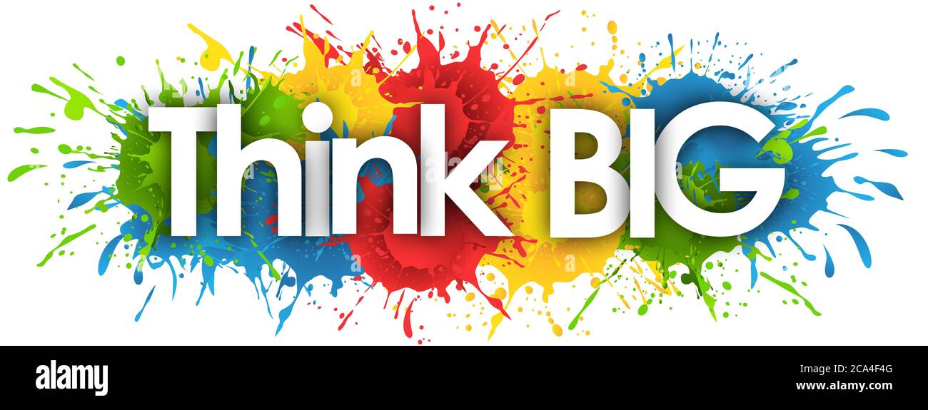 think big in splash’s background Stock Photo - Alamy