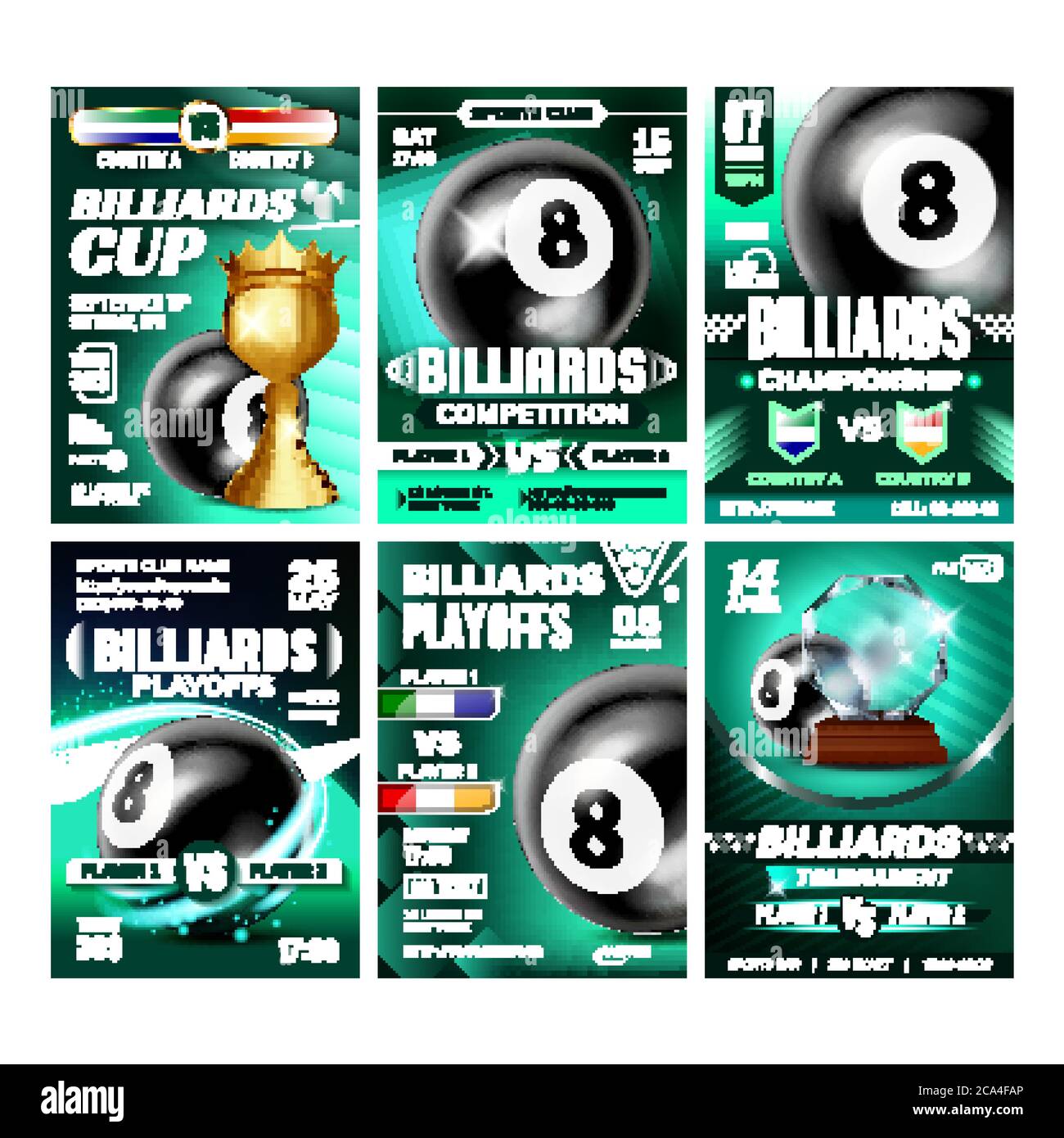 Eight banners Cut Out Stock Images & Pictures - Alamy