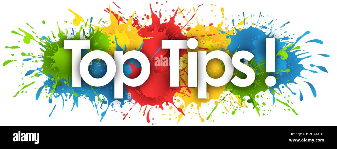 Top Tips in splash’s background Stock Photo - Alamy