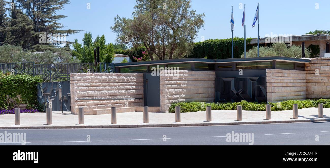 The official residence of the Israeli President in Jerusalem, Israel ...