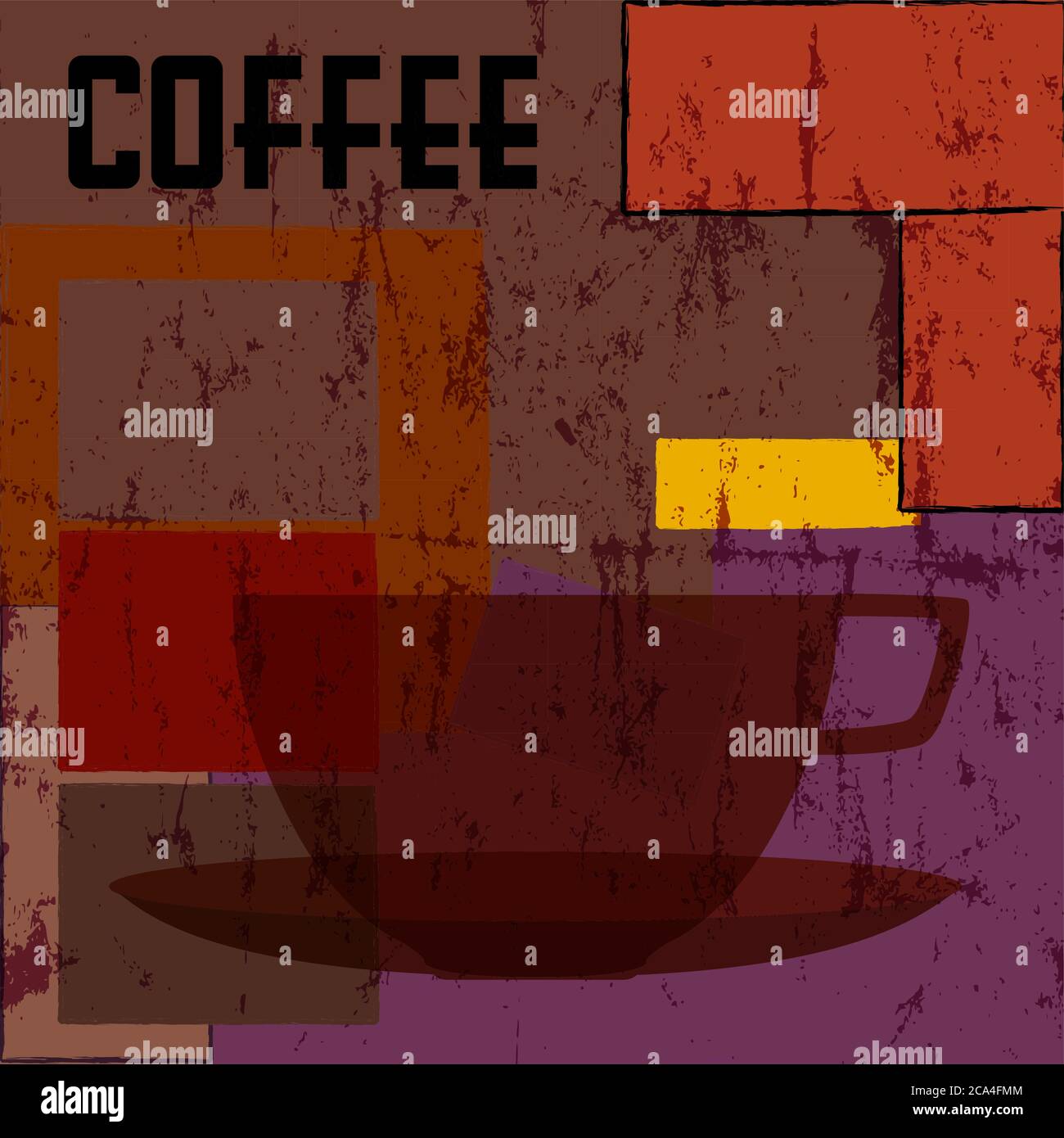 coffee cup background, design template, free copy space Stock Vector ...