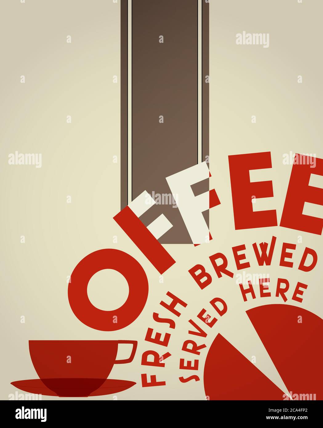 coffee design background, vintage/retro style Stock Vector Image & Art ...