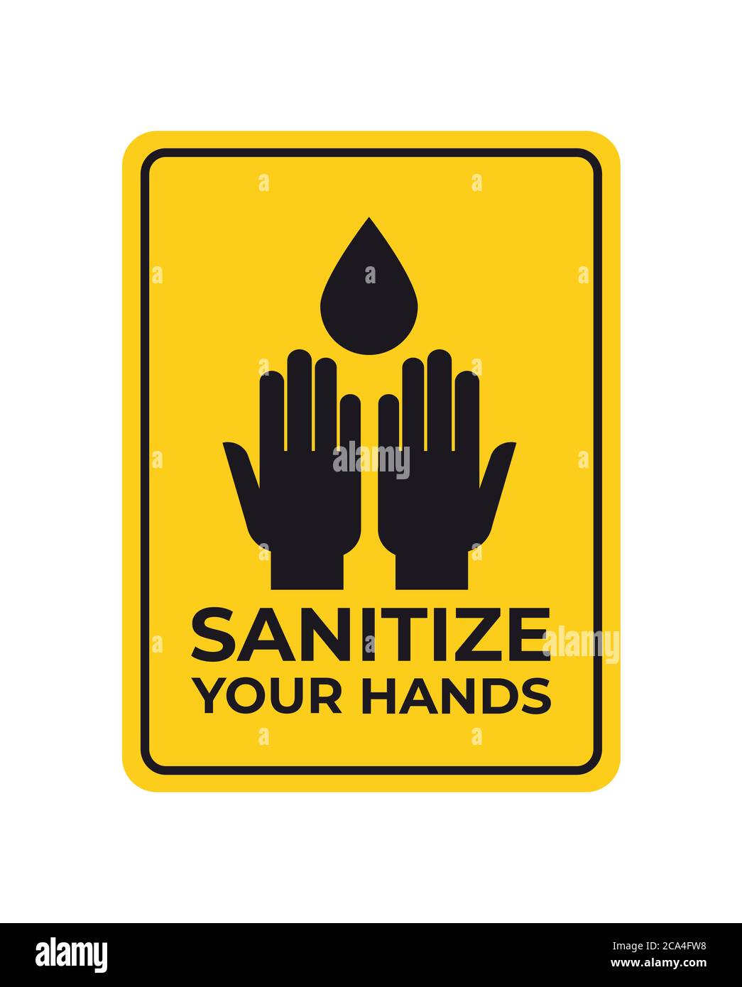 Sanitize your hands poster hi-res stock photography and images - Alamy