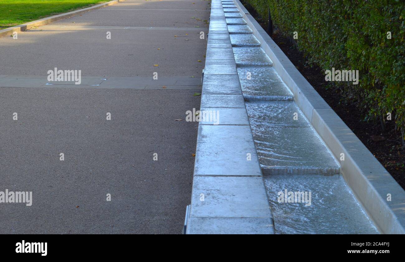 steps with water flowing Stock Photo - Alamy