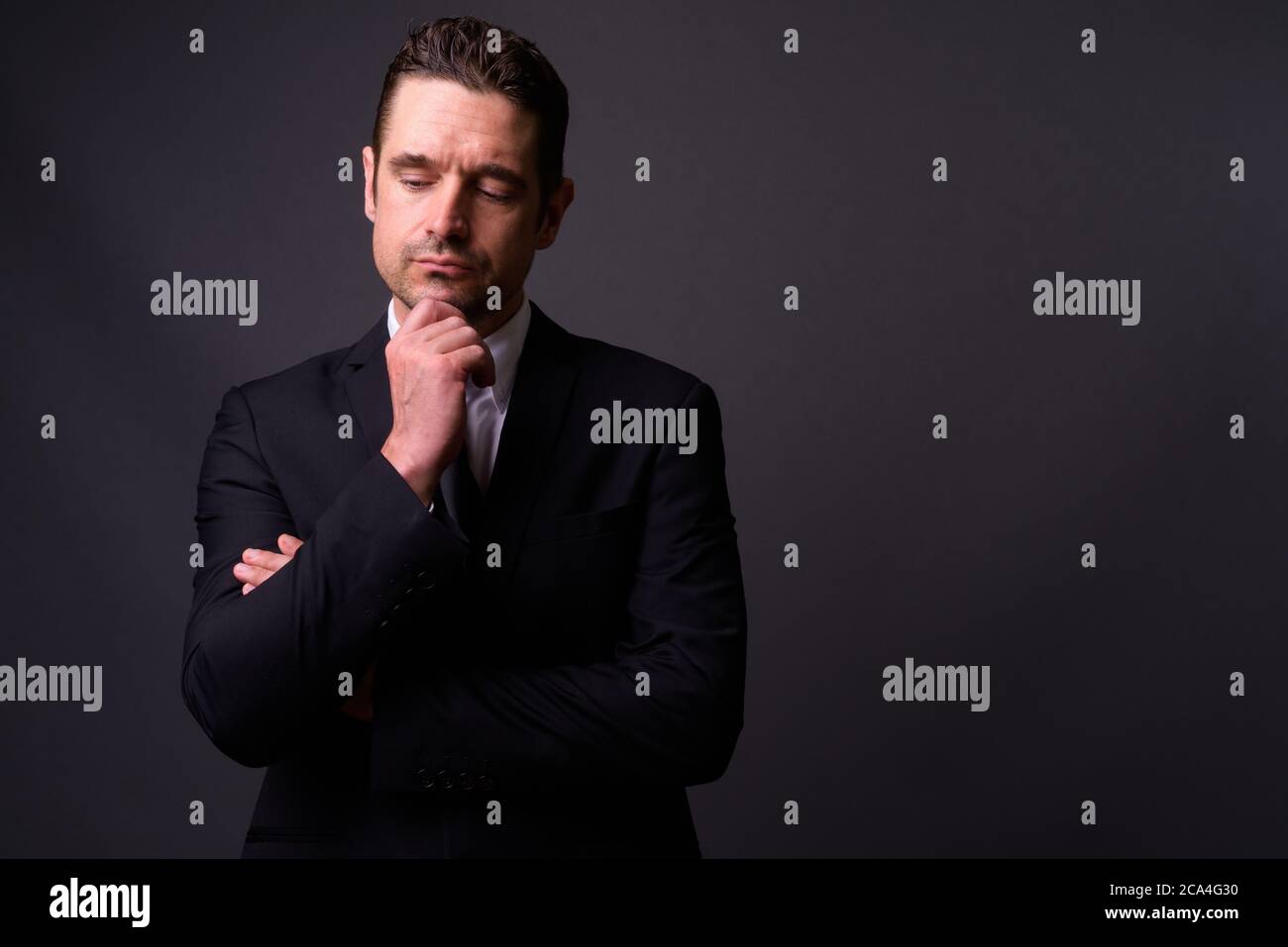 Shadow man in suit hi-res stock photography and images - Alamy