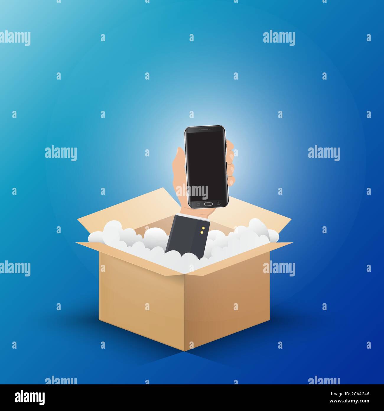 Opening up work Stock Vector Images - Alamy