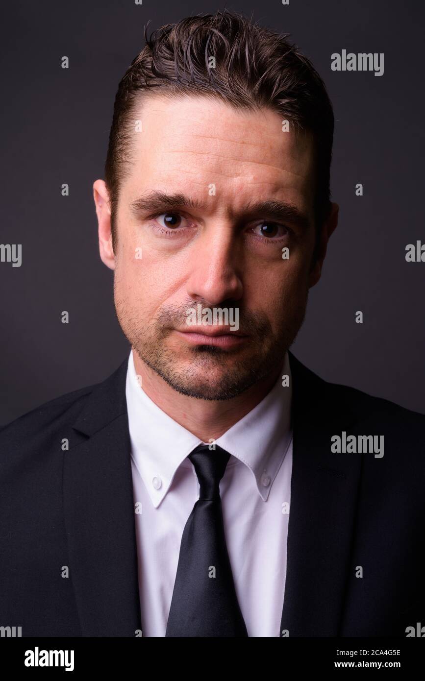 Shadow man in suit hi-res stock photography and images - Alamy