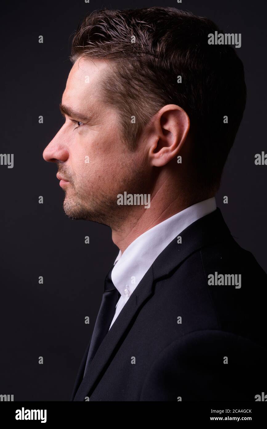 Shadow man in suit hi-res stock photography and images - Alamy