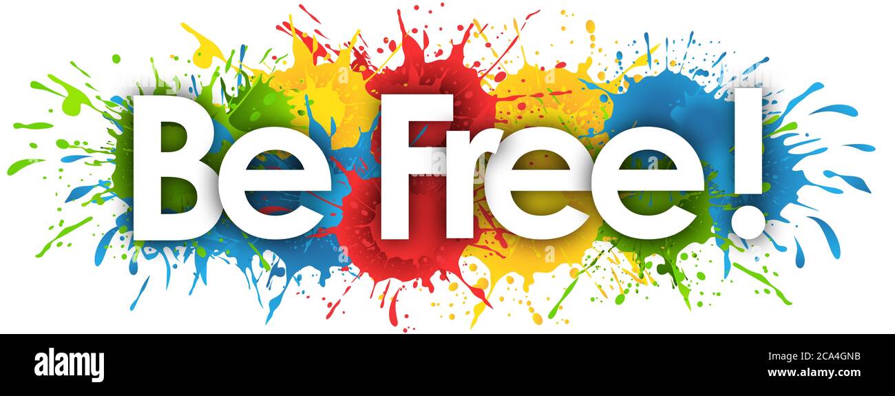 Be free in splash’s background Stock Photo - Alamy