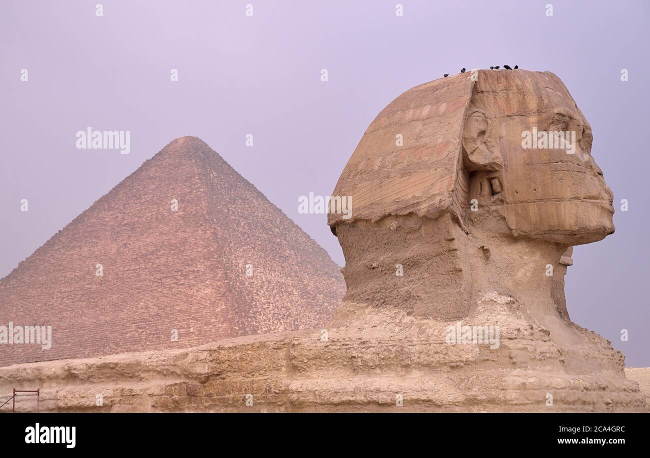 THE ANCIENT EGYPTIAN PYRAMIDS AND THE SPHYNX Stock Photo - Alamy