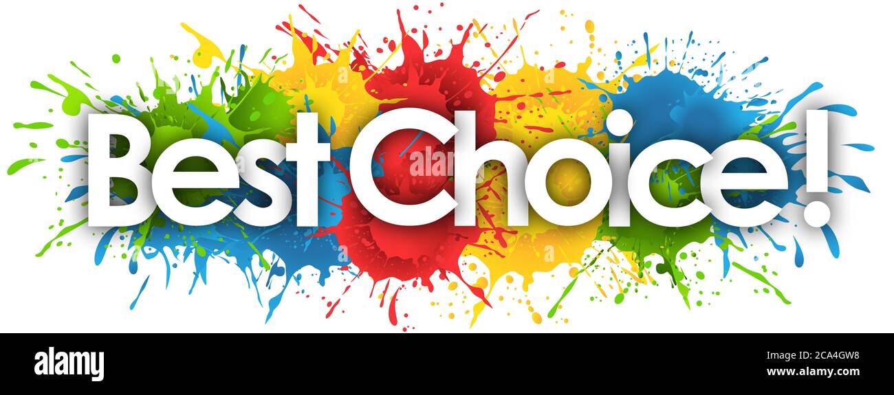 Best Choice in splash’s background Stock Photo - Alamy