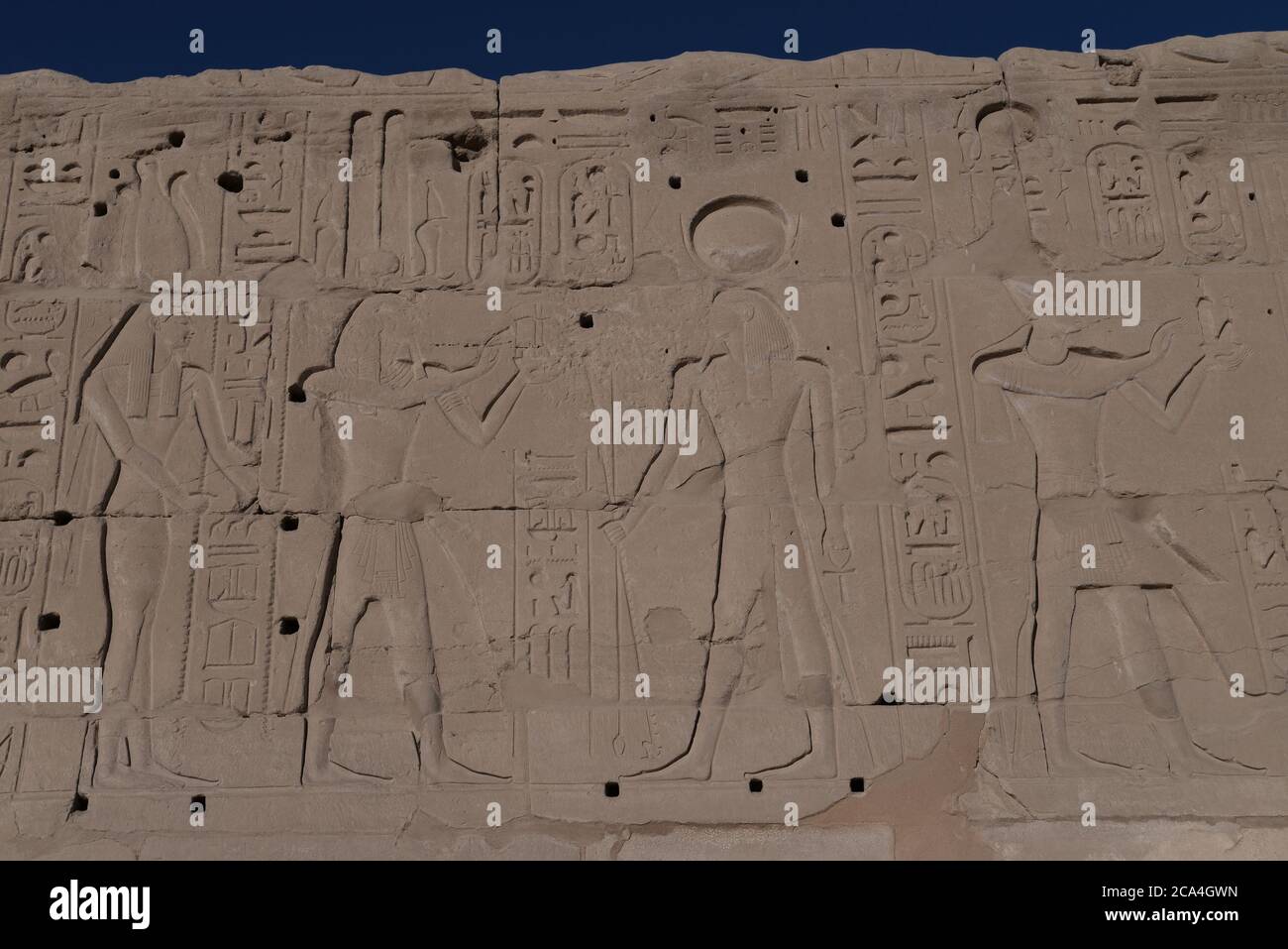 ANCIENT EGYPTIAN HIEROGLYPHS AND ENGRAVINGS IN LUXOR AND MEMPHIS Stock ...