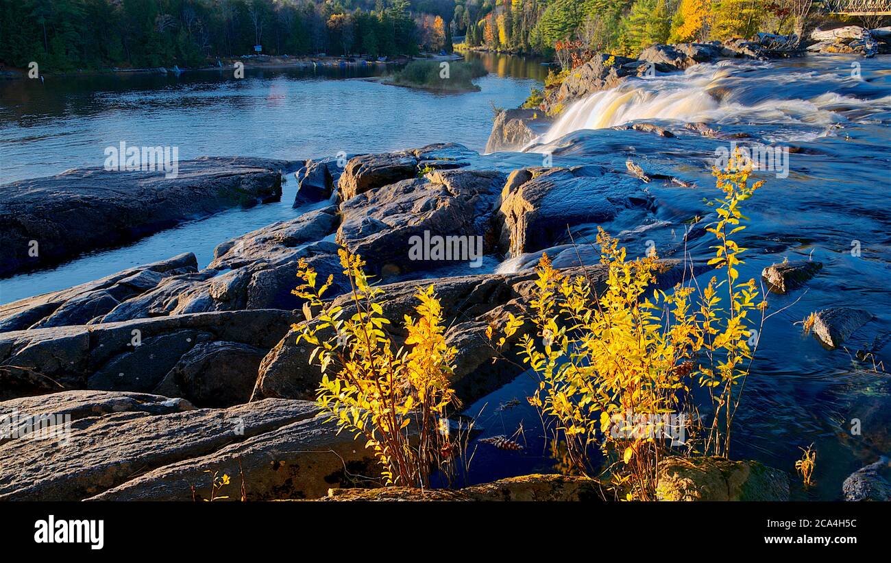 Flowing waterfall with foreground hi-res stock photography and images ...