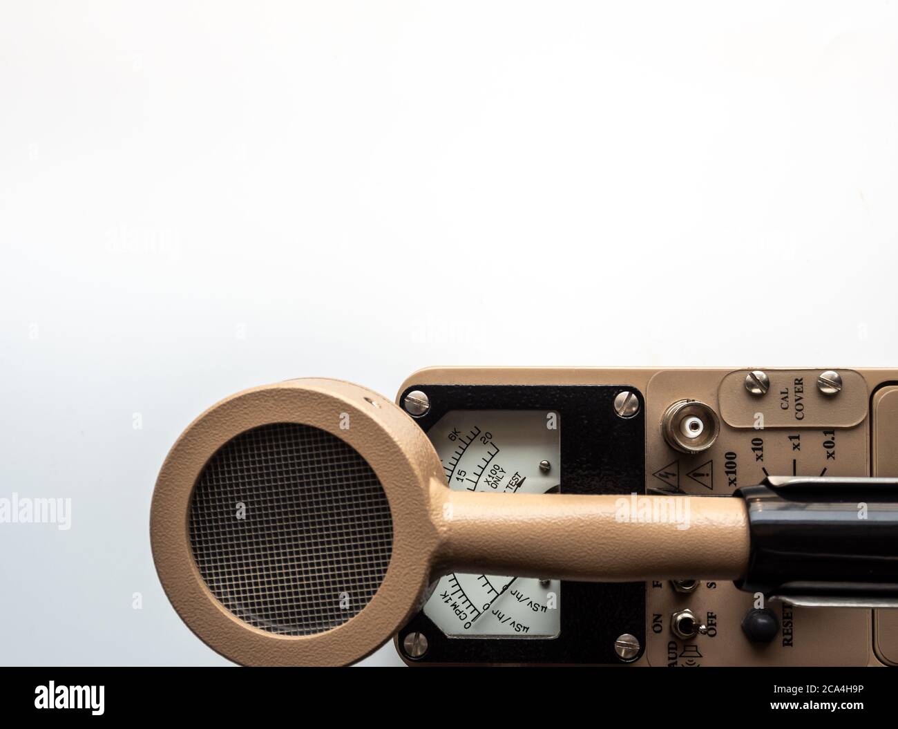 Count per minute scale for radiation contamination and microSIevert per ...
