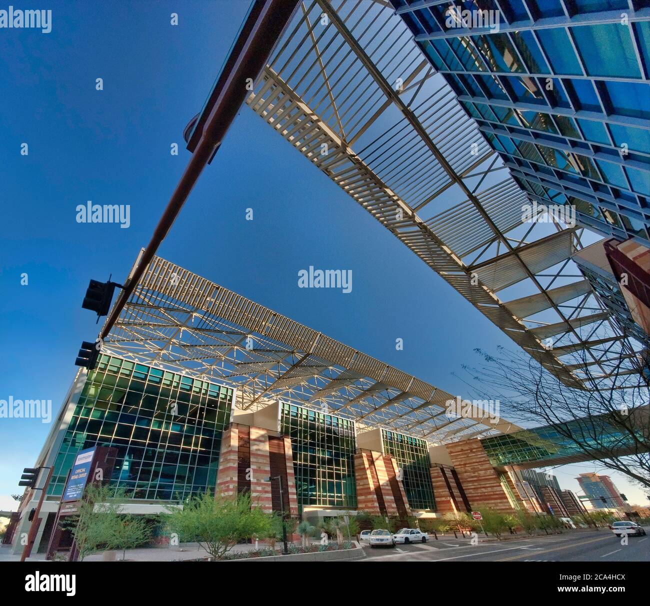 Space frame truss at Convention Center in Phoenix, Arizona, USA Stock ...