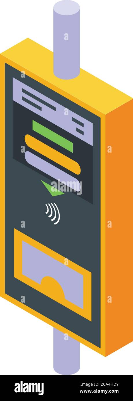 Contactless bus payment Stock Vector Images - Alamy