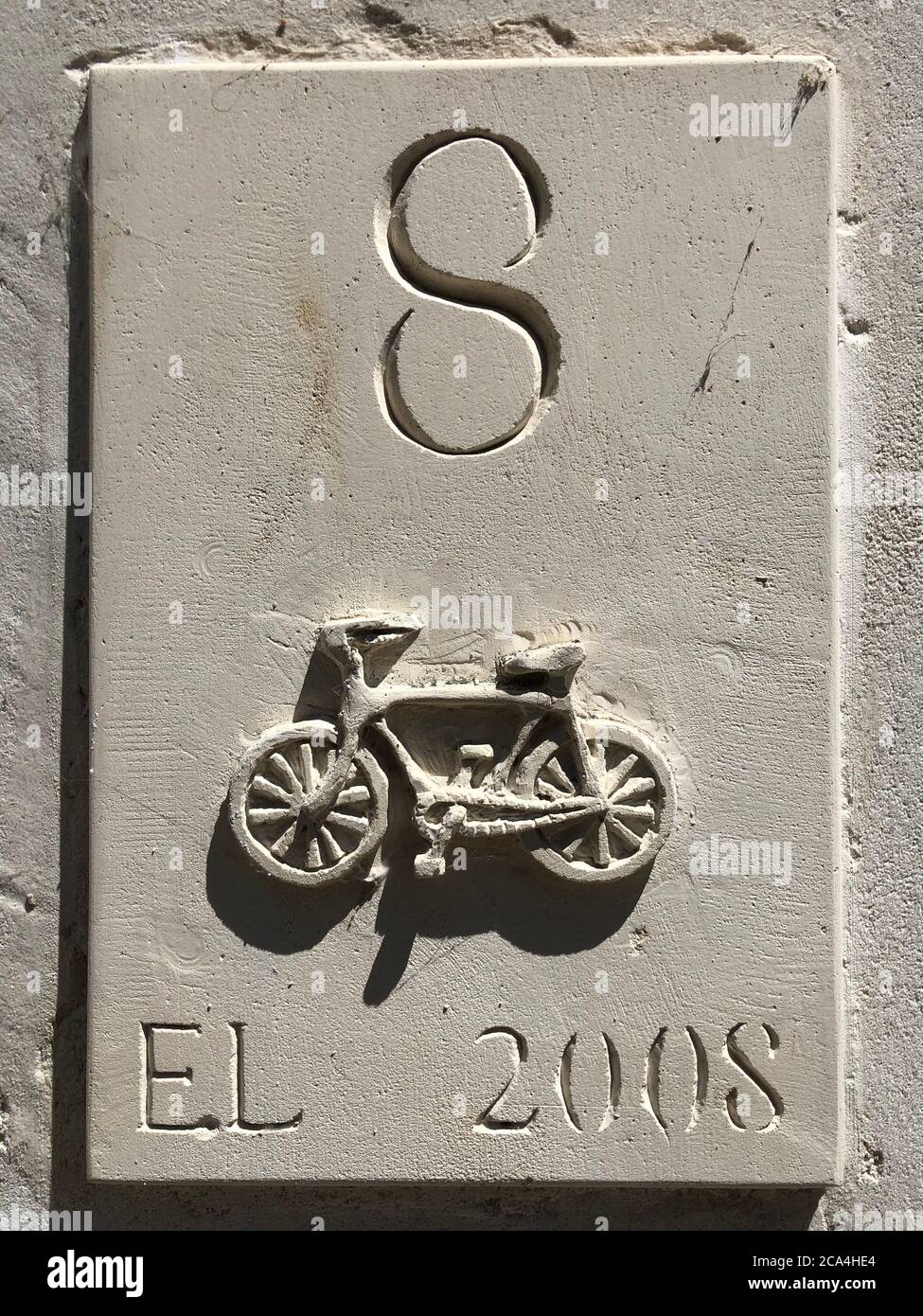 House number 8 located in Ile-de-Re, France Stock Photo - Alamy