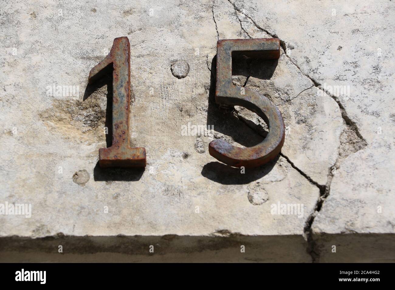 House number 15 located in Ile-de-Re, France Stock Photo - Alamy