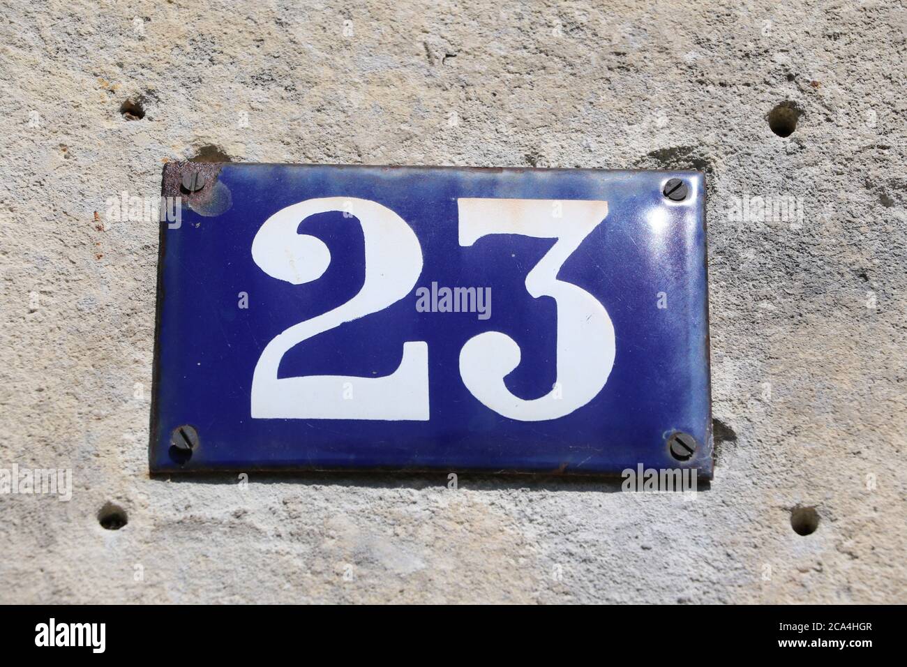 House number 23 sign hi-res stock photography and images - Alamy